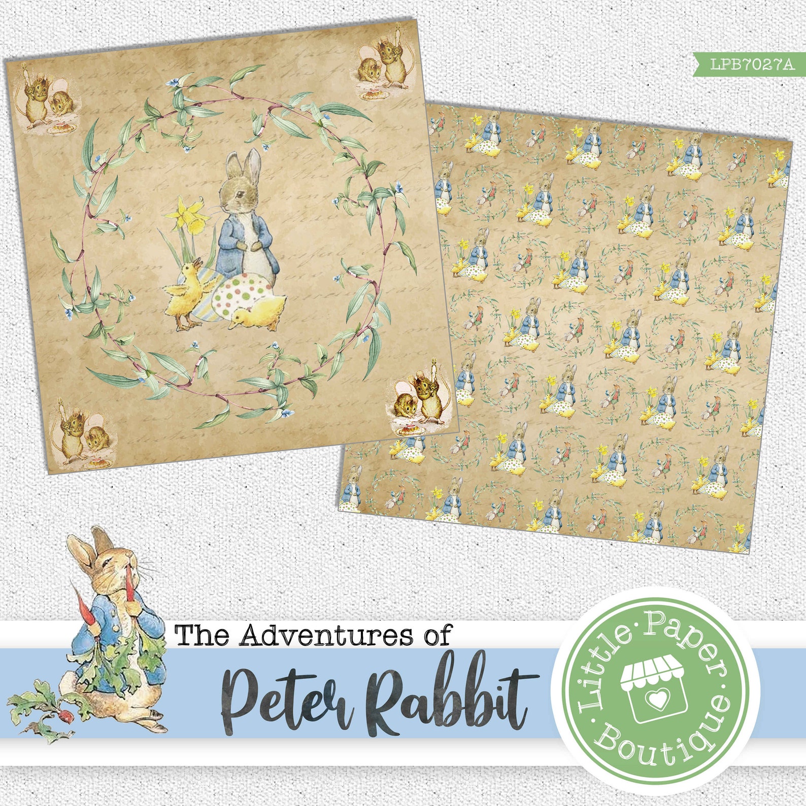 Peter Rabbit Paper Pack Beatrix Potter Digital Paper | Etsy