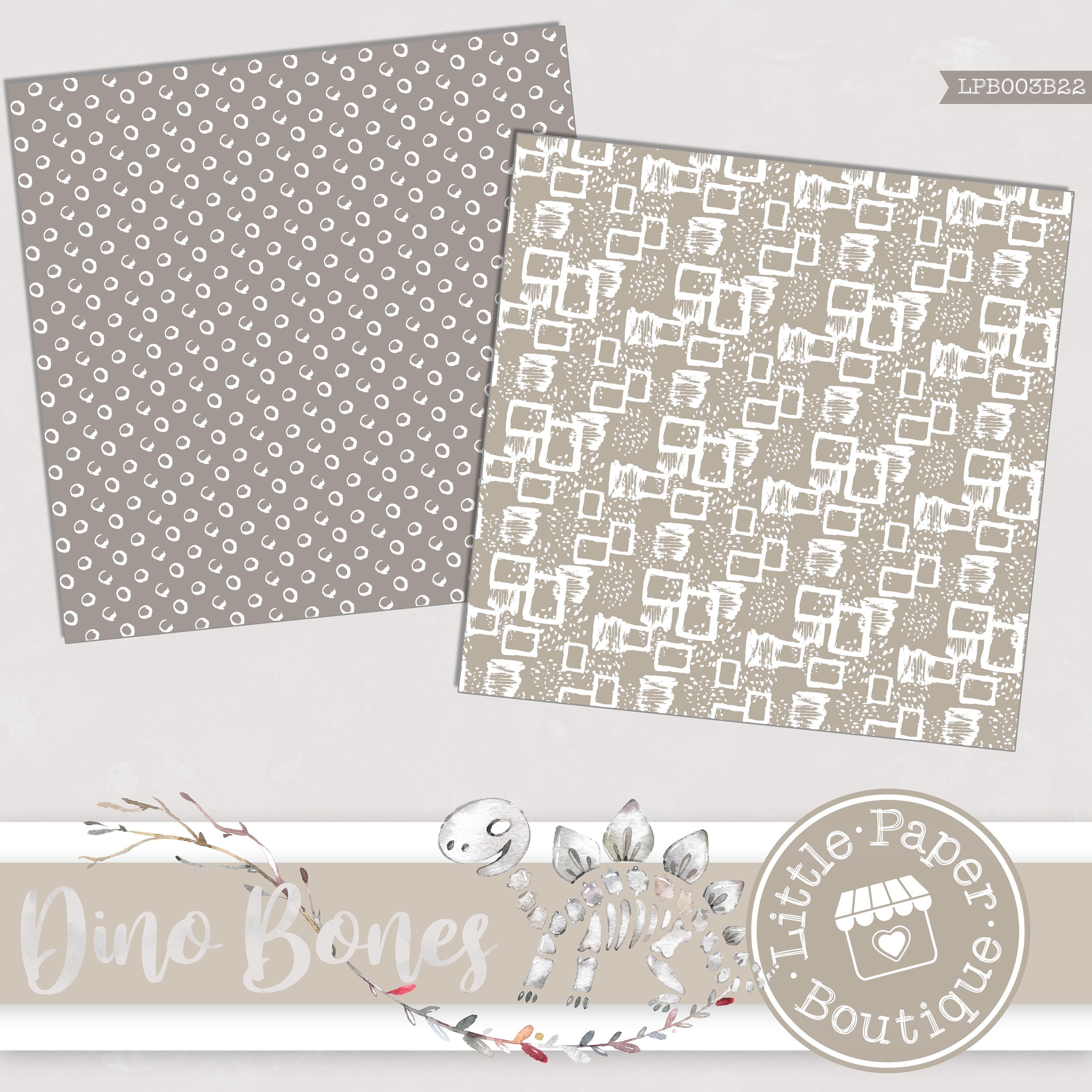 Prehistoric Printable Jurassic Digital Paperdinosaur - Etsy