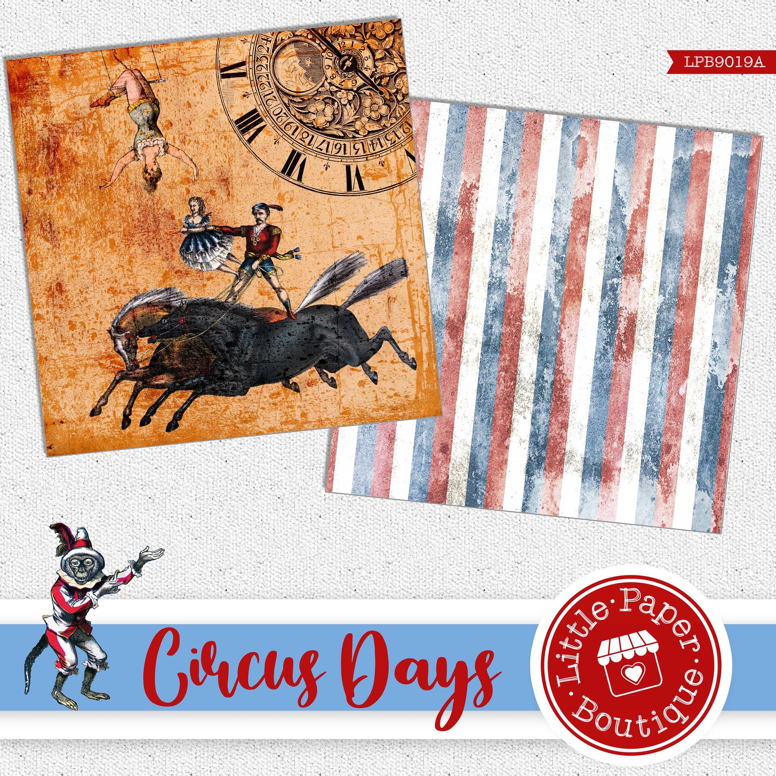 Vintage Circus Paper Pack Circus Digital Paper Circus - Etsy