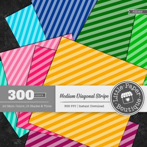 Diagonal Stripes Pattern Digital Paper,diagonal Stripes Digital Paper ...