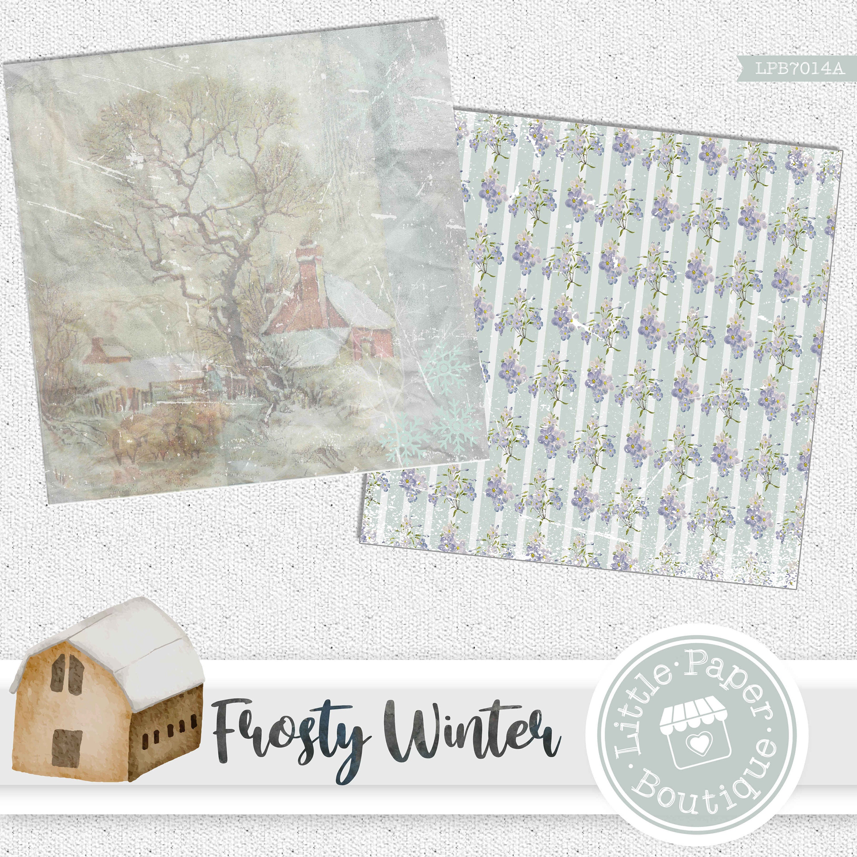 Frozen Digital Paper, Ice Digital Paper, Winter, Ice Background ...