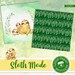 Sloths Digital Papers, Cute Sloths, Sloths Pattern, Summer Digital ...