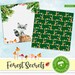Forest Animals Digital Papers Foxes Digital Papers Digital - Etsy