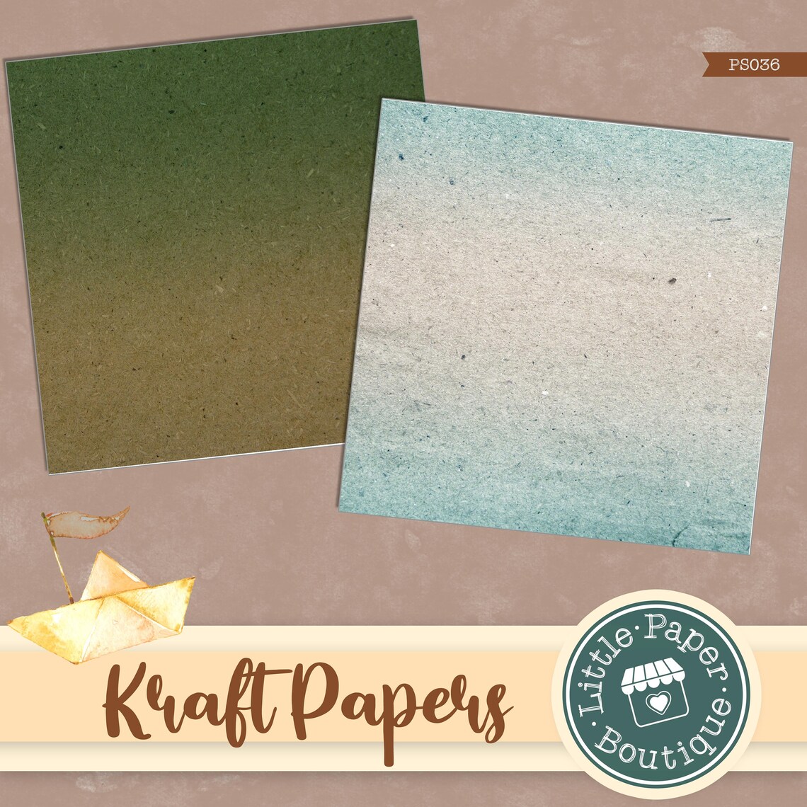 Kraft Digital Papers Cardboard Backgrounds Brown Scrapbook - Etsy