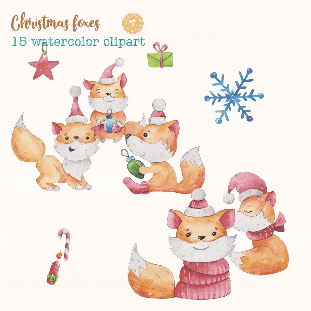 Christmas Forest Critter Clipart, Reindeer Clipart, Christmas Owl ...