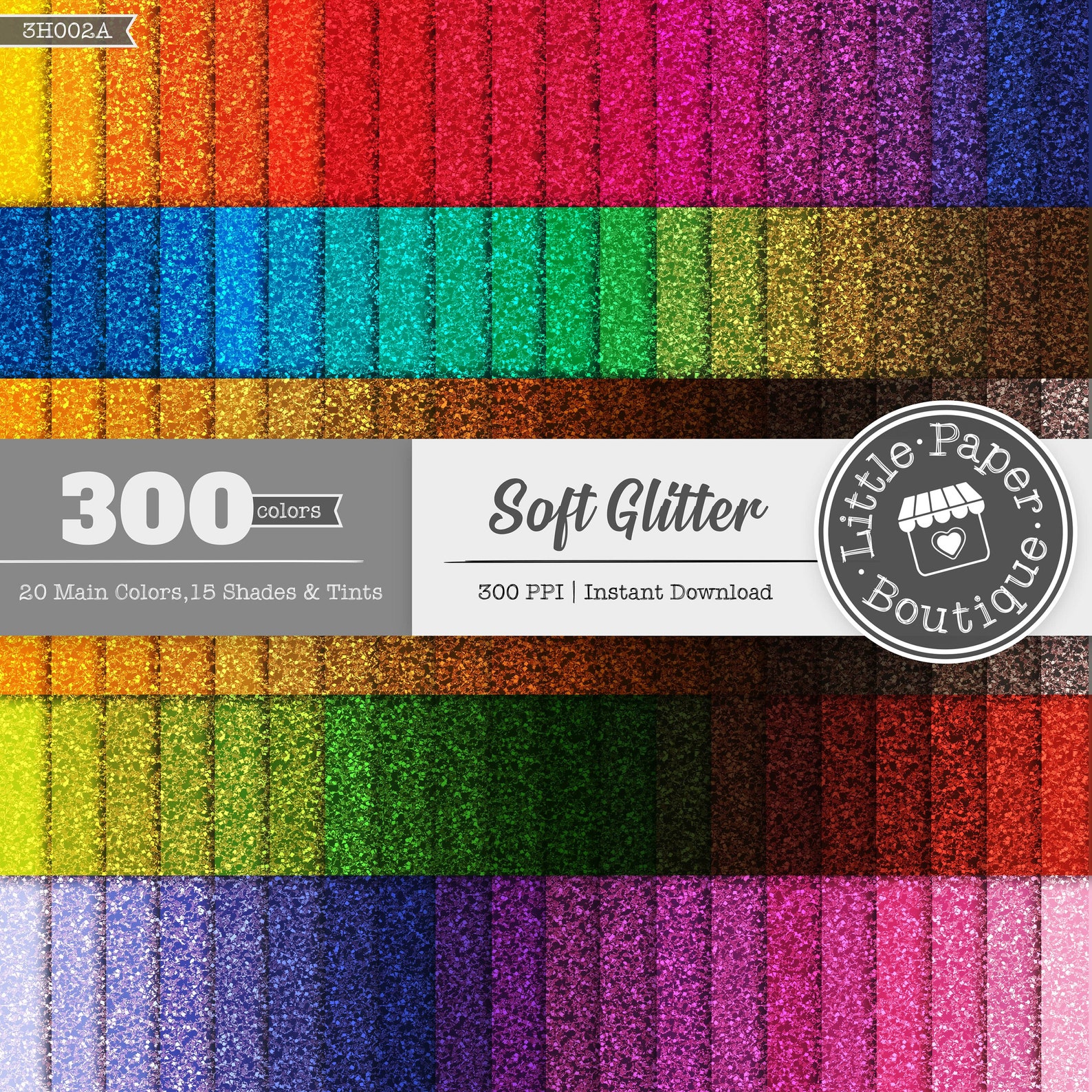 300pcs Glitter Background Digital Paper Pack for Commercial - Etsy