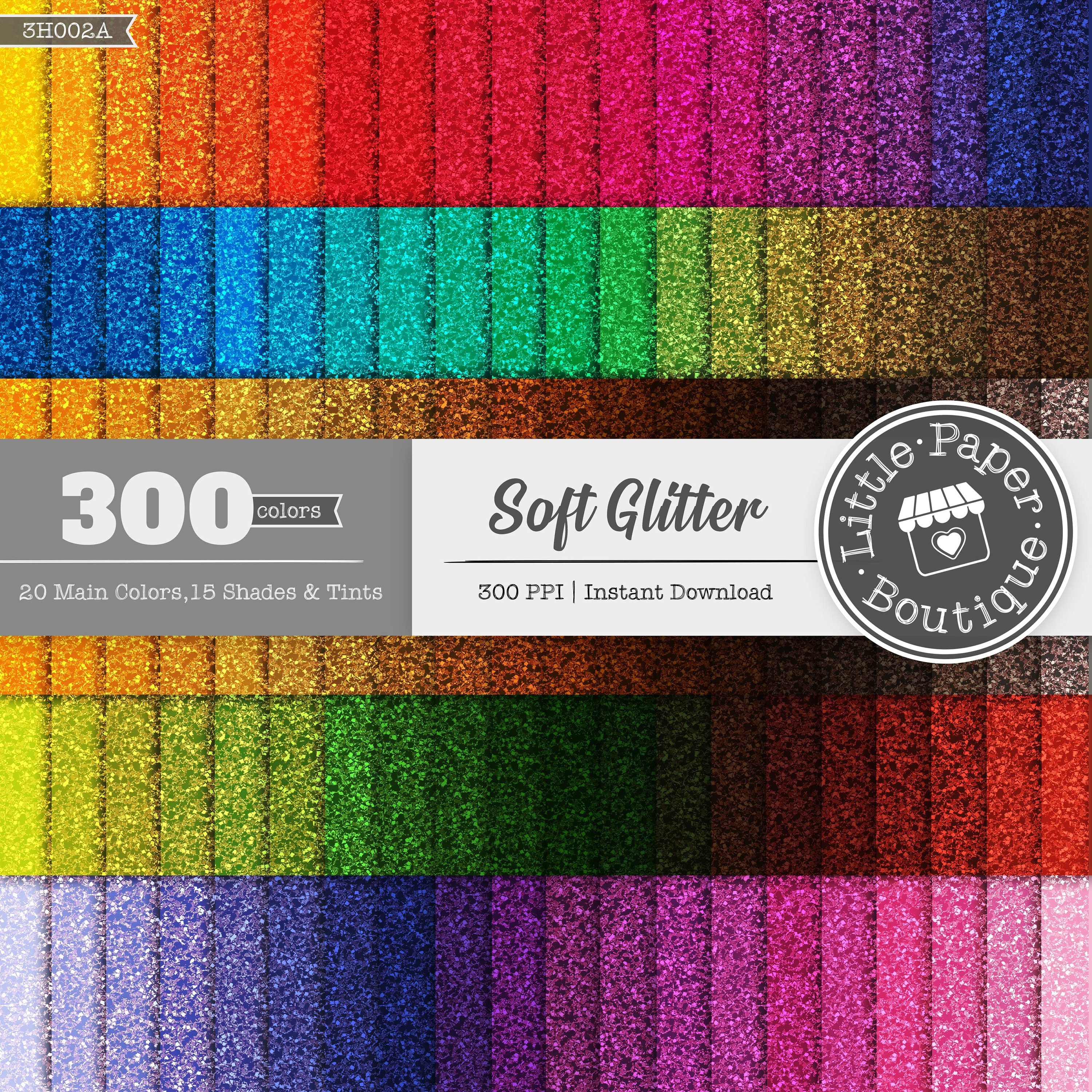 300pcs Glitter Background Digital Paper Pack for Commercial Use ...