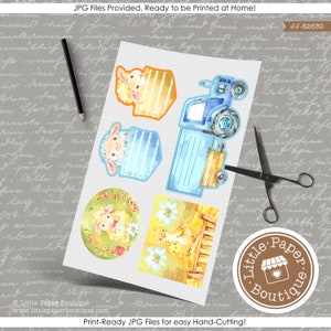 Sheep Lamb Animals, Sheep Digital Junk Journal Kit (FULL KIT) With ...