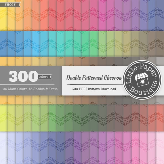 100 Chevron Digital Paper Rainbow Chevron Backgrounds Zig | Etsy