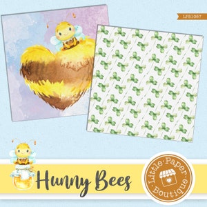 Busy Bee Digital Paper, Scrapbook Papers, Background, Polka Dots ...