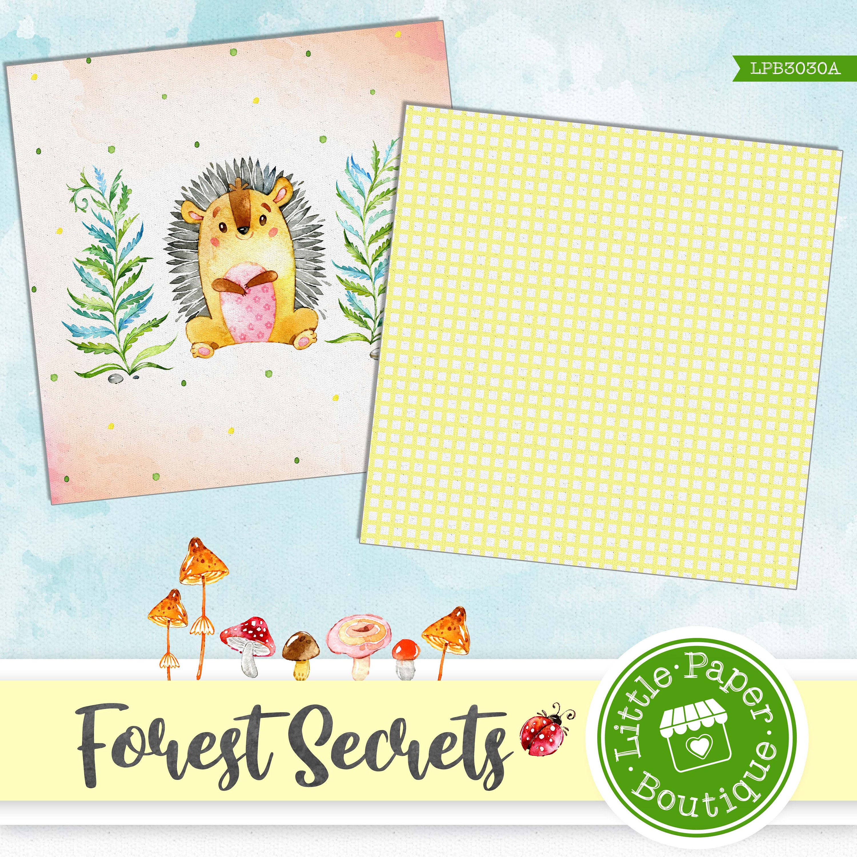 Forest Animals Digital Papers Foxes Digital Papers Digital - Etsy