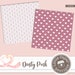 Cute Pink Digital Paper Set Rainbow Patterned Paper Polka - Etsy