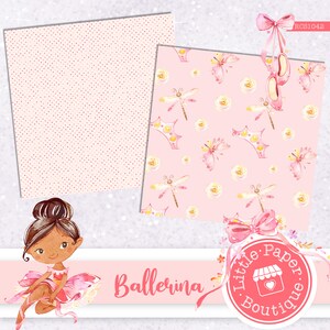 SEAMLESS Ballerina Digital Paper Digital Download Designs Scrapbook ...