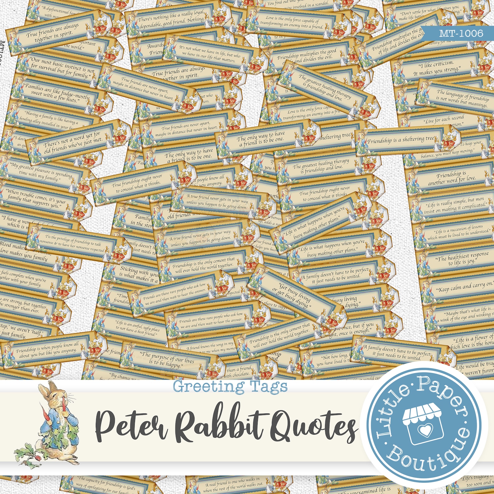 Peter Rabbit by Beatrix Potter Junk Journal Labels, Quotes, Printable ...
