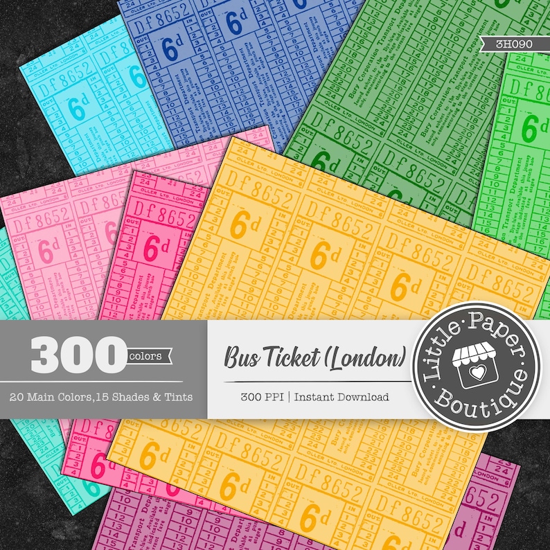 300 Bus Ticket Printable Ticket Rainbow Coupon Kids Activity | Etsy