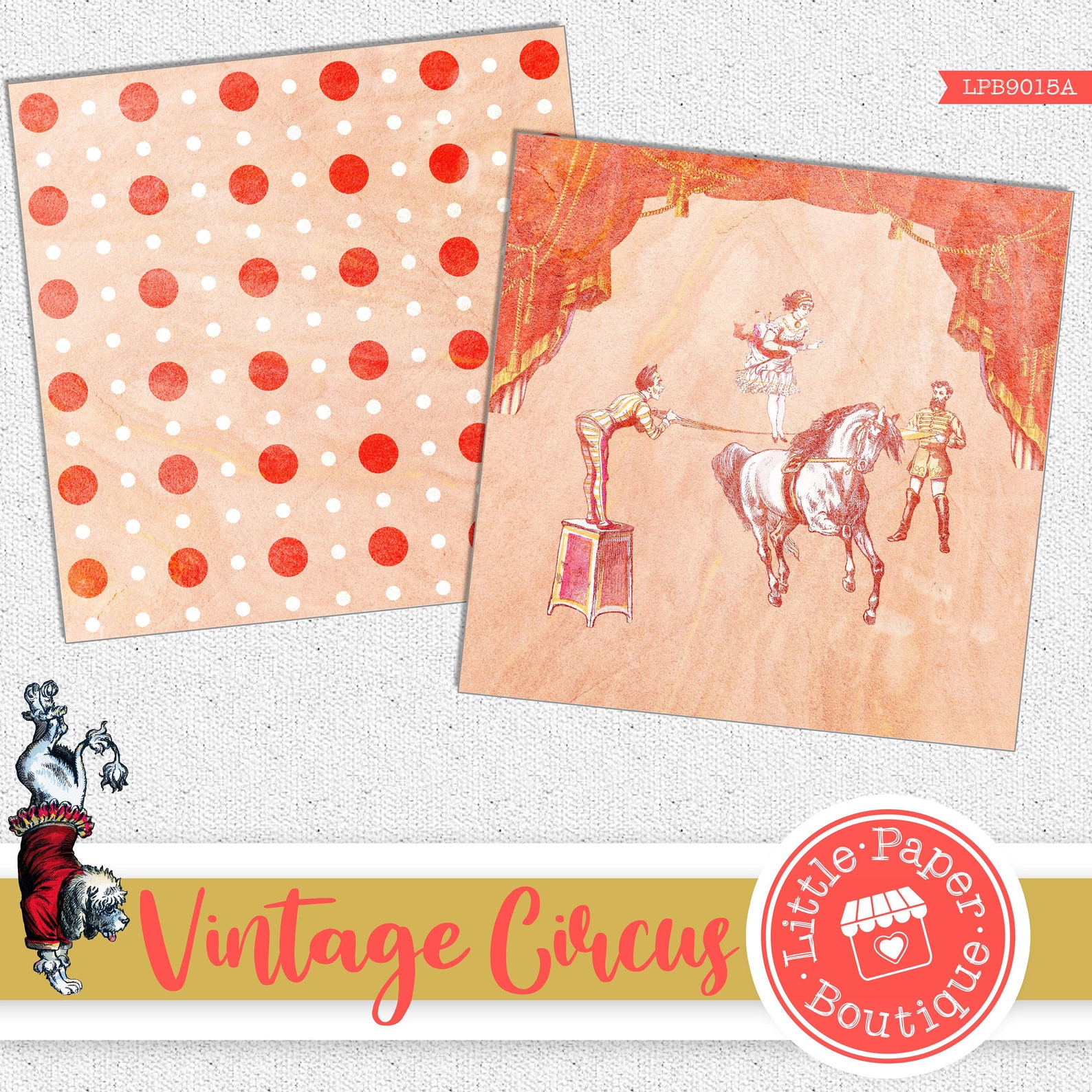 Vintage Circus Paper Pack Circus Digital Paper Circus - Etsy