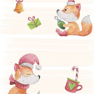 Christmas Forest Critter Clipart, Reindeer Clipart, Christmas Owl ...