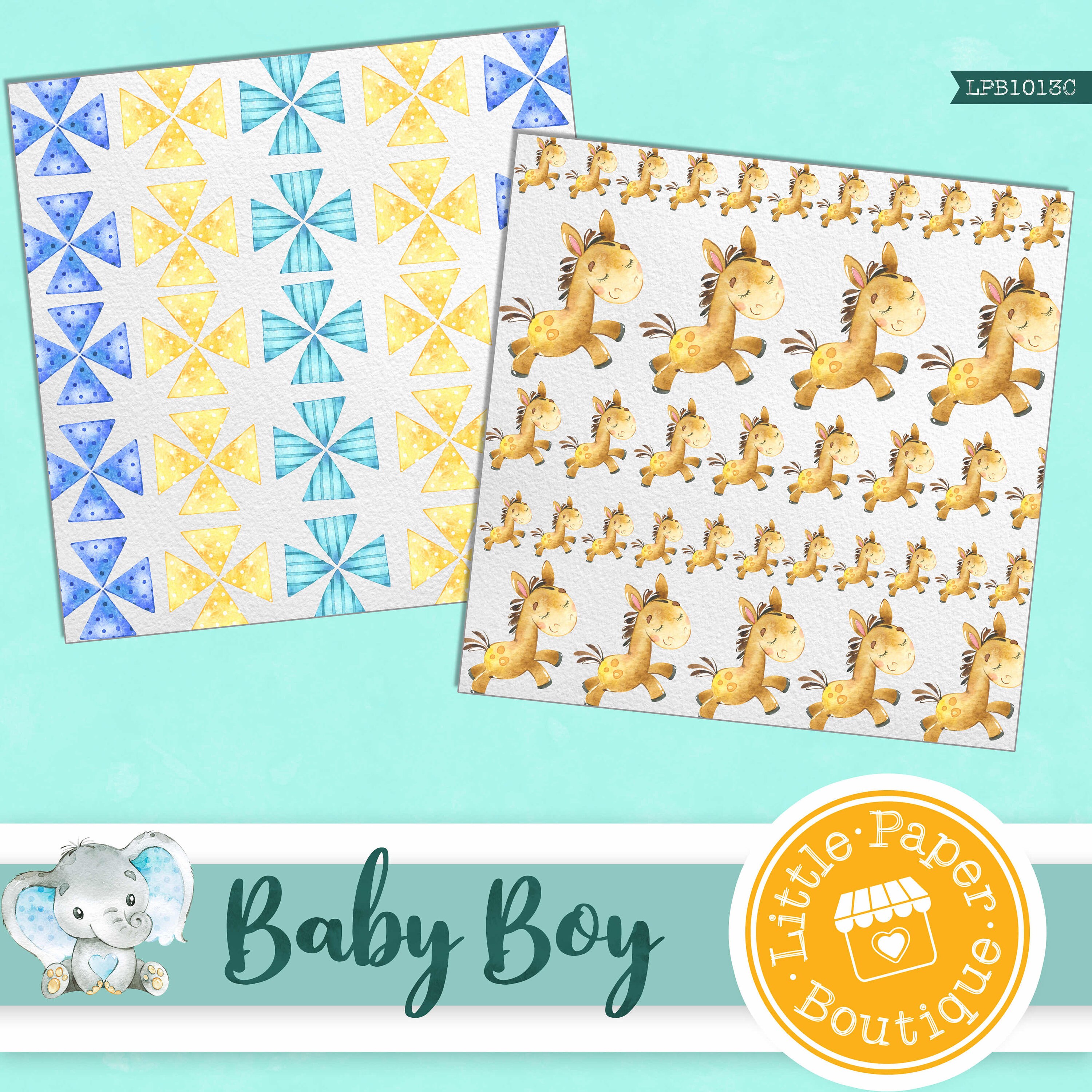 Baby Blue Digital Paper Blue Grey Baby Boy Digital Paper - Etsy