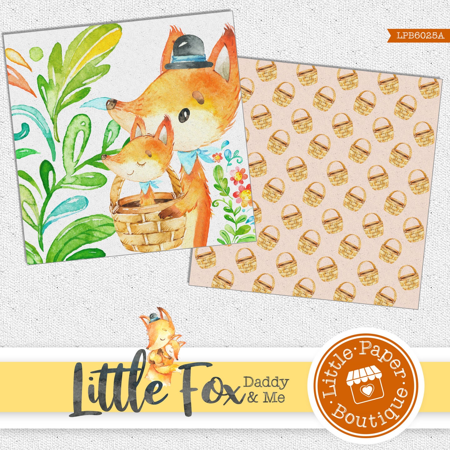 Fox Print Scrapbook Paper Fox Paper Fox Pattern Arctic - Etsy