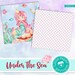 Mermaid Digital Papers, Mermaid Papers, Mermaids, Princess Papers ...