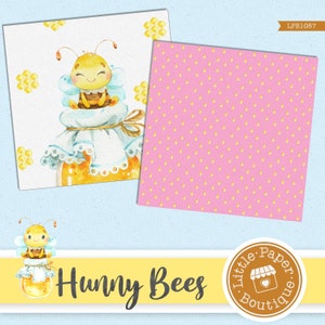 Busy Bee Digital Paper, Scrapbook Papers, Background, Polka Dots ...