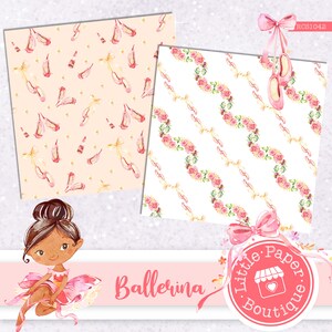 SEAMLESS Ballerina Digital Paper Digital Download Designs Scrapbook ...