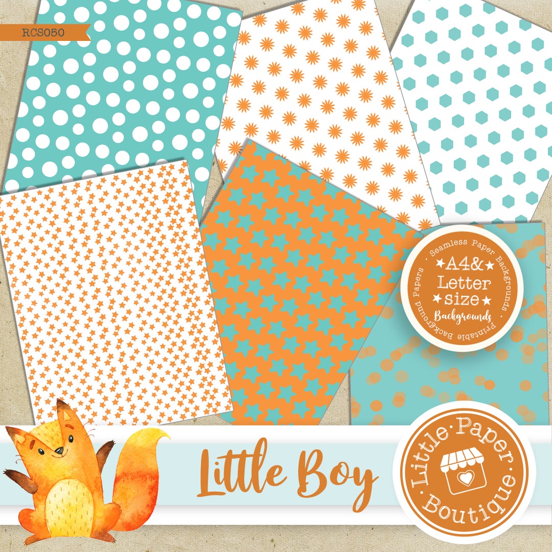 SEAMLESS Baby Blue Digital Paper, Blue, Grey, Baby Boy, Digital Paper ...