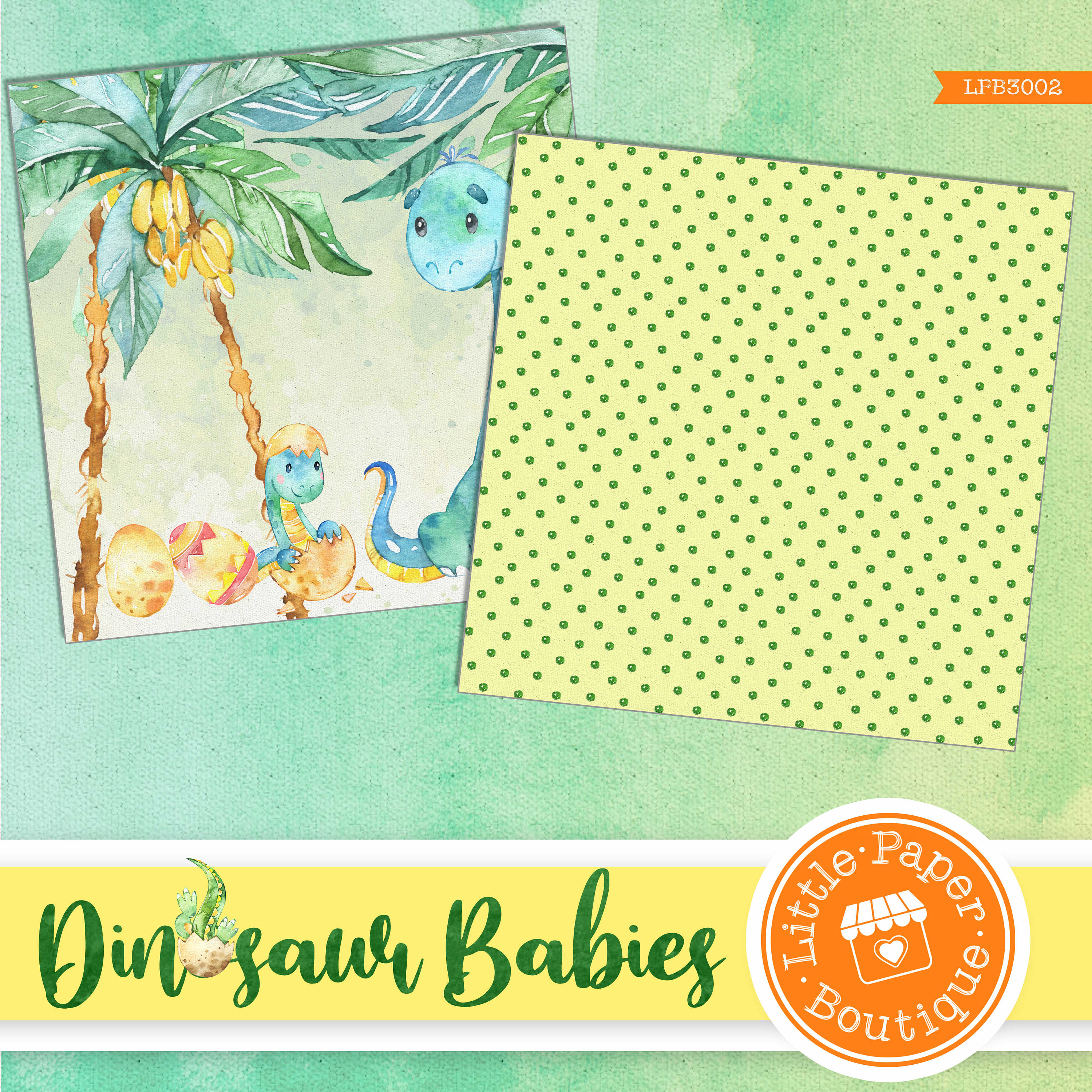 Dinosaur Digital Paper Jurassic Scrapbook Papers Dinosaurs | Etsy