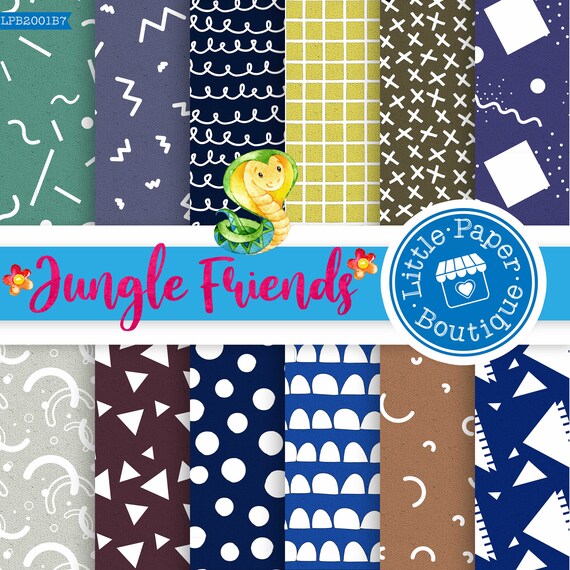 Blue Digital Paper Pack Polka Dots Stripes Background Blue | Etsy