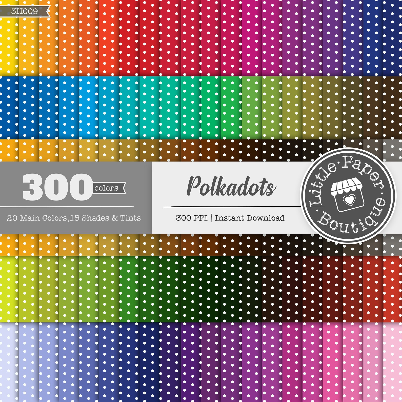 100 Tiny Polka Dot Digital Paper Digital Rainbow Polka Dot - Etsy
