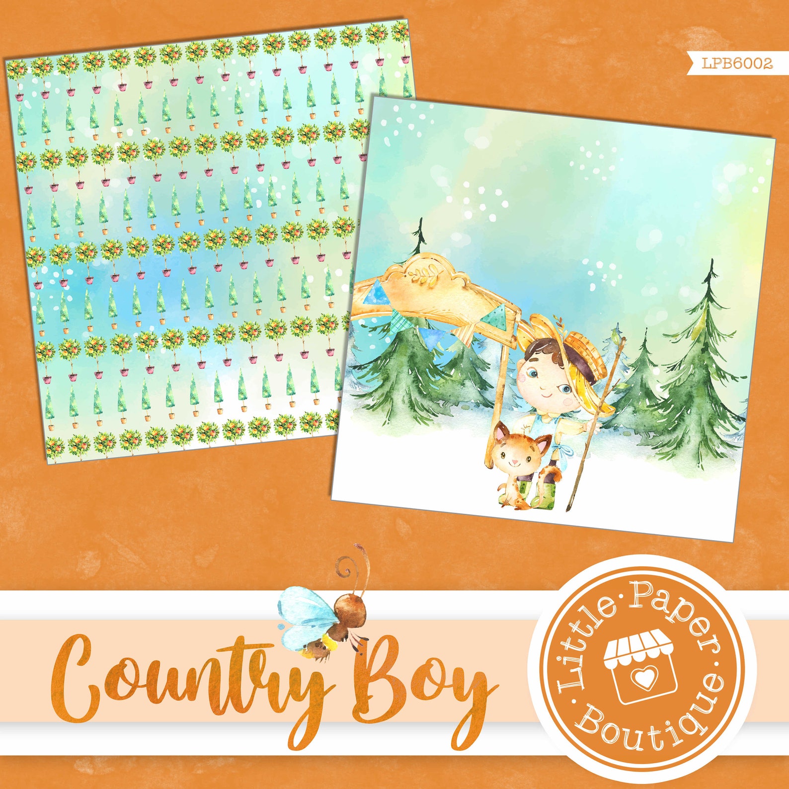 Farm Digital Paper Farm Animal Digital Paper Red Tractor | Etsy