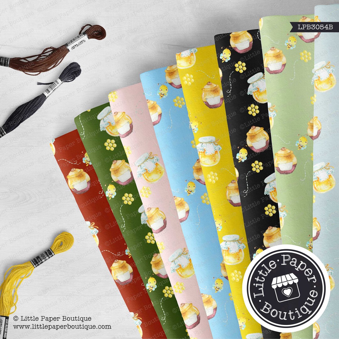 Busy Bee Digital Paper, Scrapbook Papers, Background, Polka Dots ...