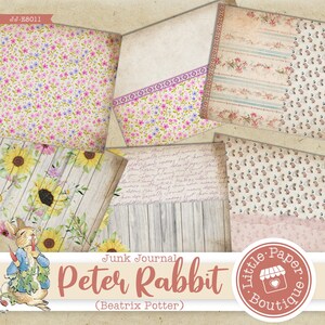 Peter Rabbit by Beatrix Potter Digital Junk Journal Kit (FULL KIT) With ...
