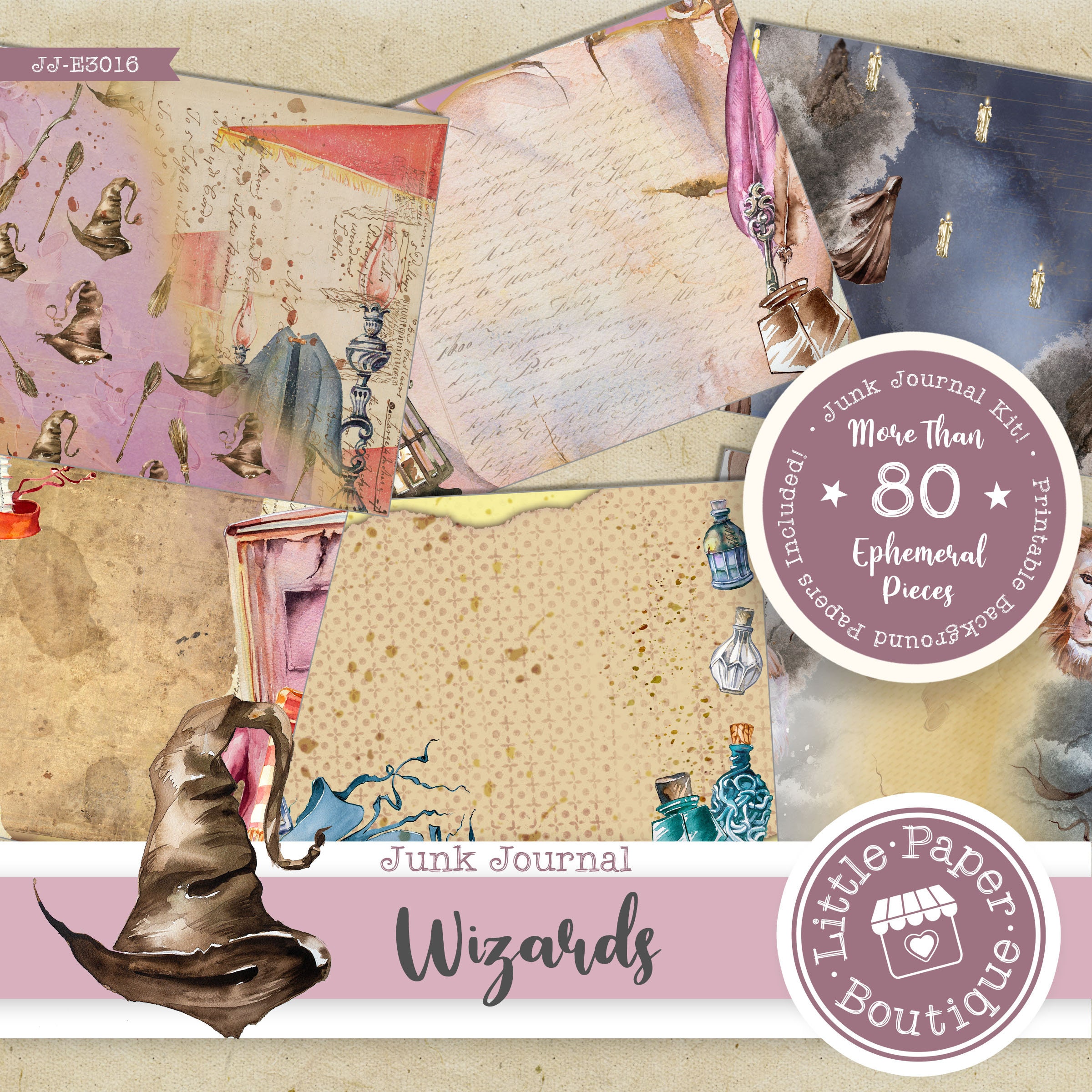 The Wizarding World Magical Junk Journal Kit FULL KIT With - Etsy