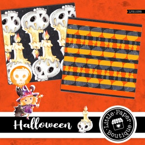 Halloween Background,bat Digital Paper,skull Digital Paper,gothic ...