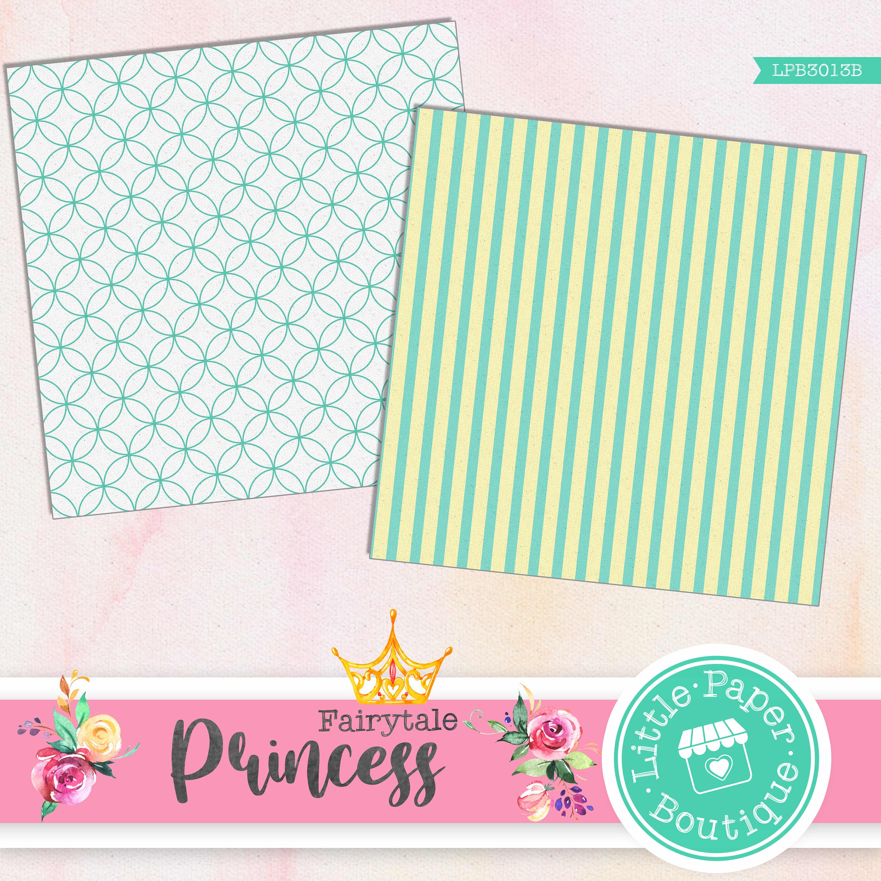 Little Princess Digital Paper Cute Girl Printables Patterns Princess ...