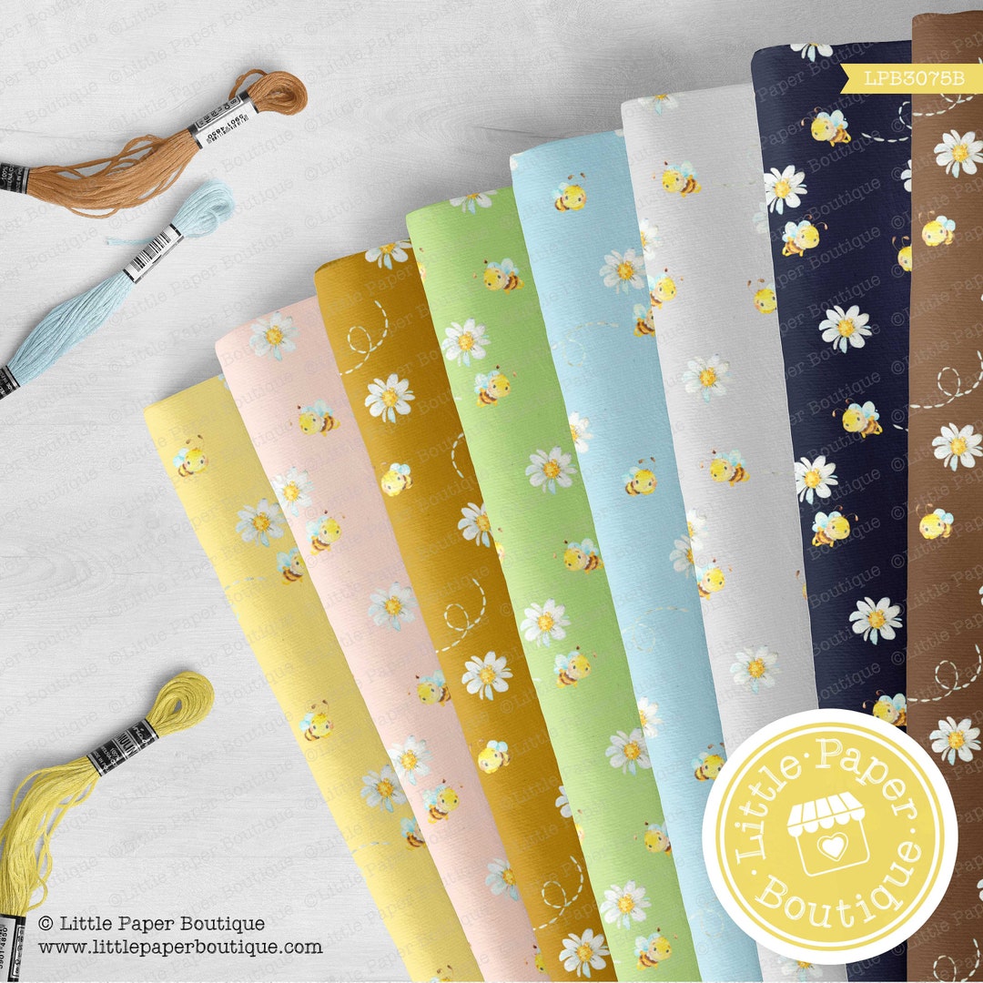 Bumble Bee Digital Papers, Honeybee Digital Patterns, Bee Papers ...