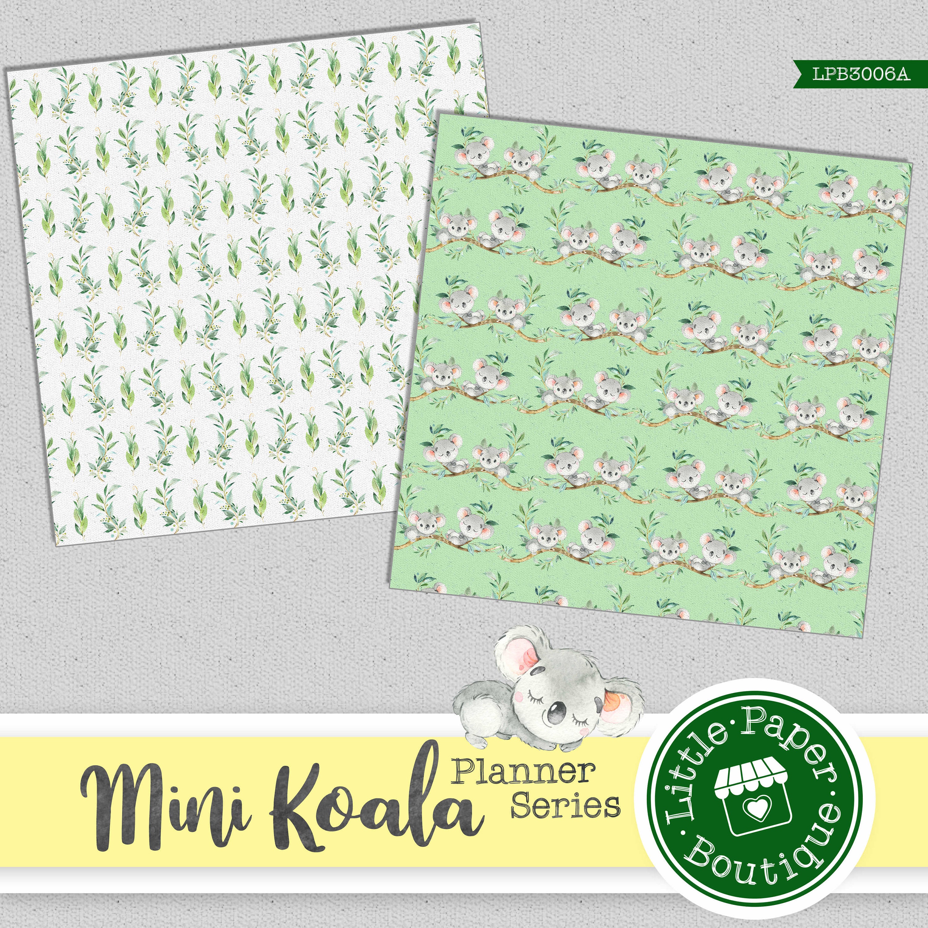 Koala Digital Paper Koala Patterns Design Your Own Birthday - Etsy