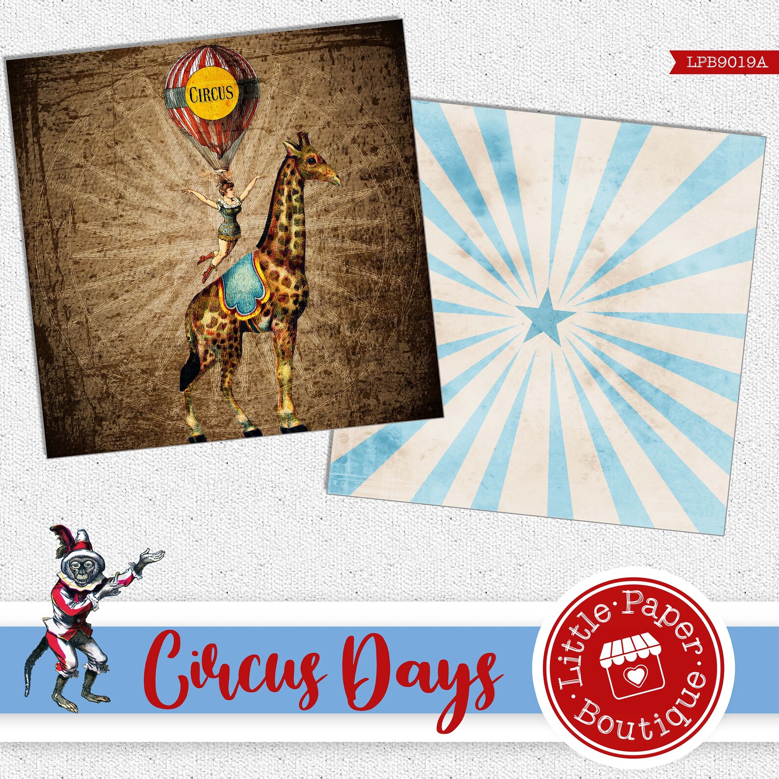 Vintage Circus Paper Pack Circus Digital Paper Circus - Etsy