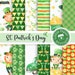 St Patricks Day Digital Paper Watercolor Leprechaun - Etsy