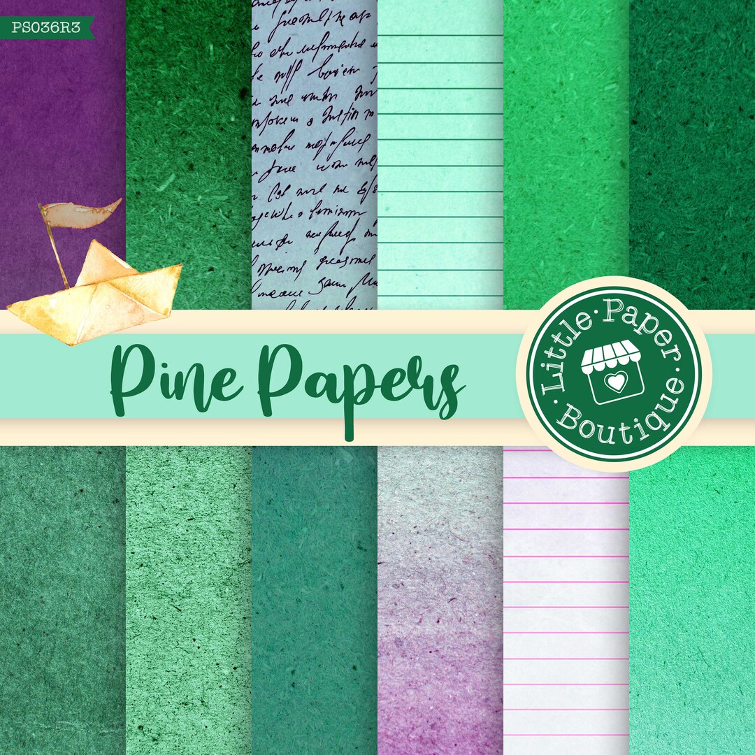 Green Forest Digital Papers, Cardboard Backgrounds, Forest Green ...