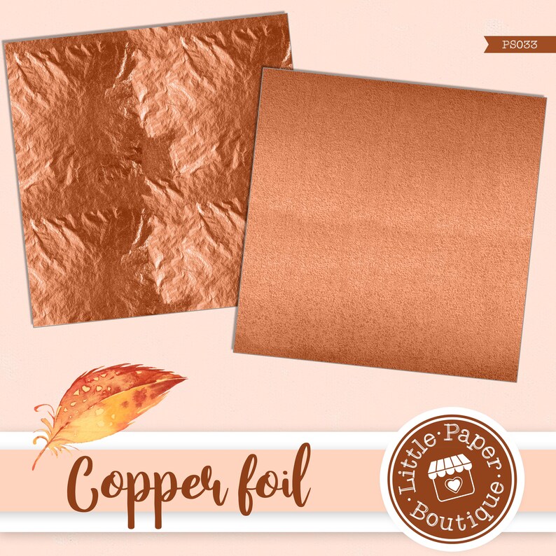 Copper Digital Paper Copper Foil Paper Backgrounds Set of 12 | Etsy