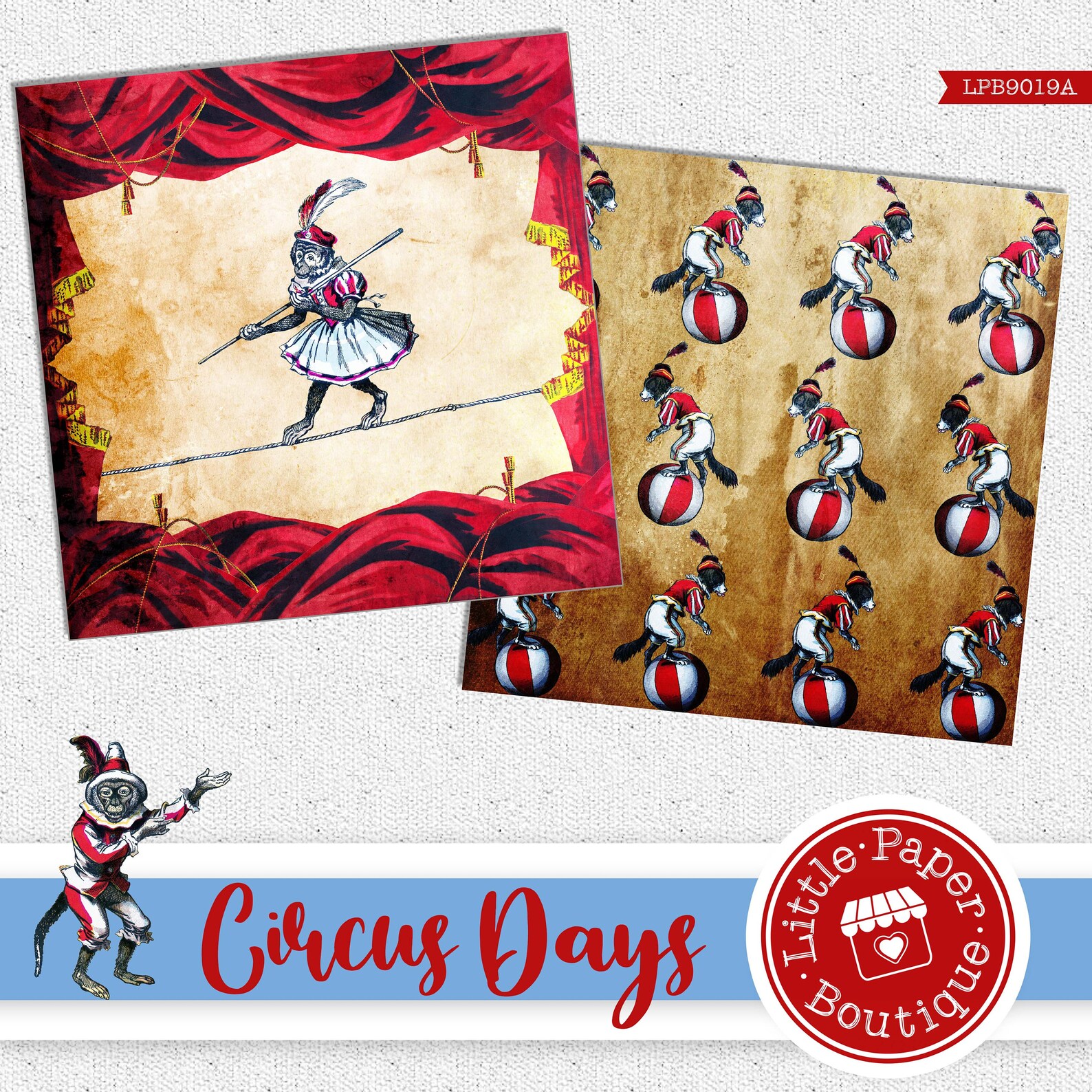 Vintage Circus Paper Pack Circus Digital Paper Circus - Etsy