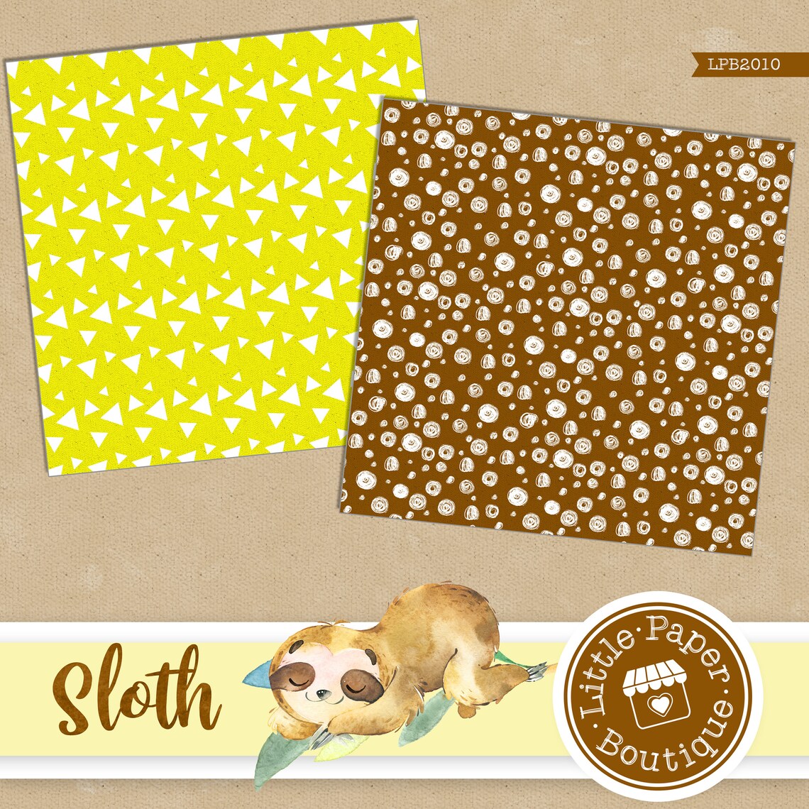 Sloths Digital Papers Cute Sloths Sloths Pattern Summer - Etsy