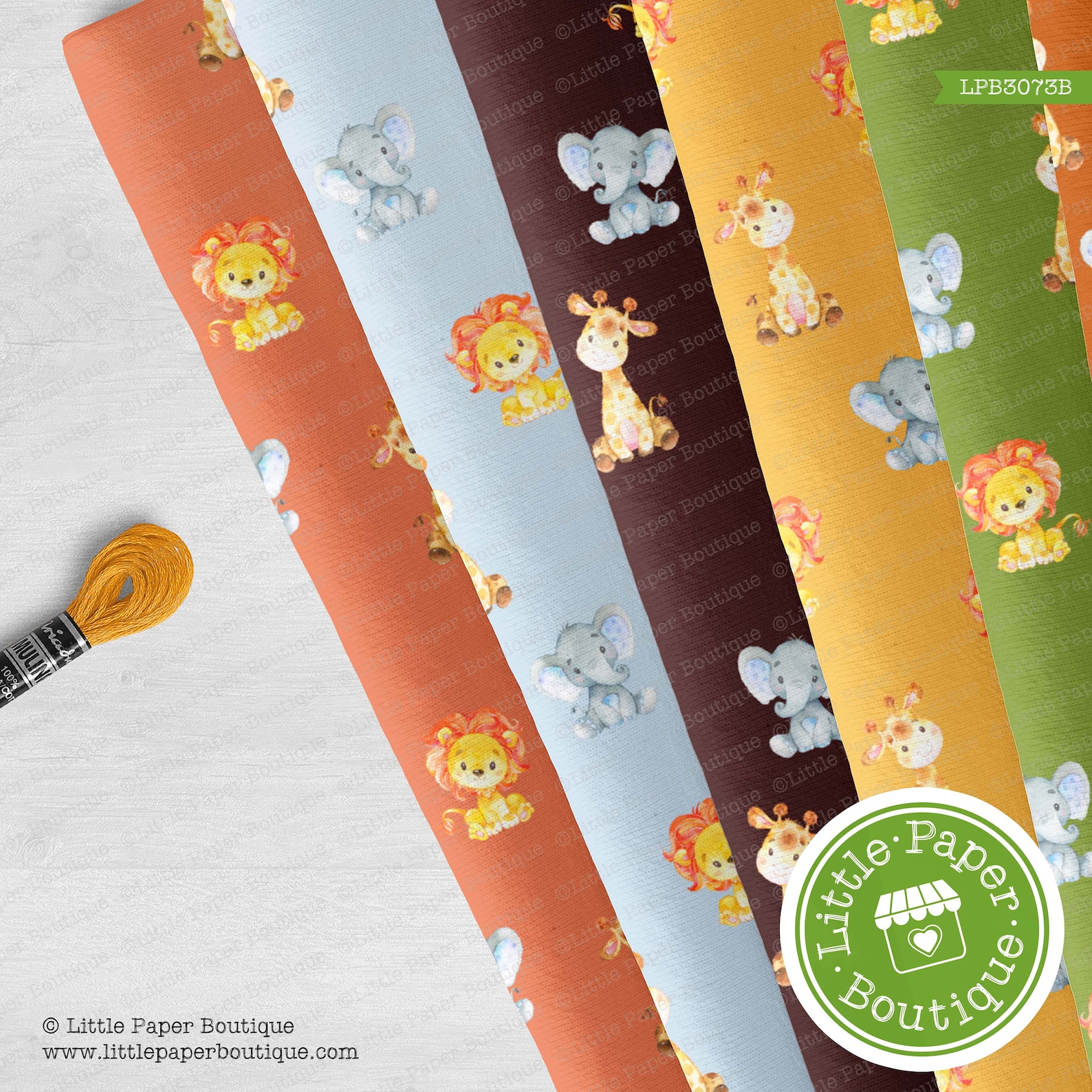 Safari Digital Papers Pack Printable Sheets Scrapbooking | Etsy