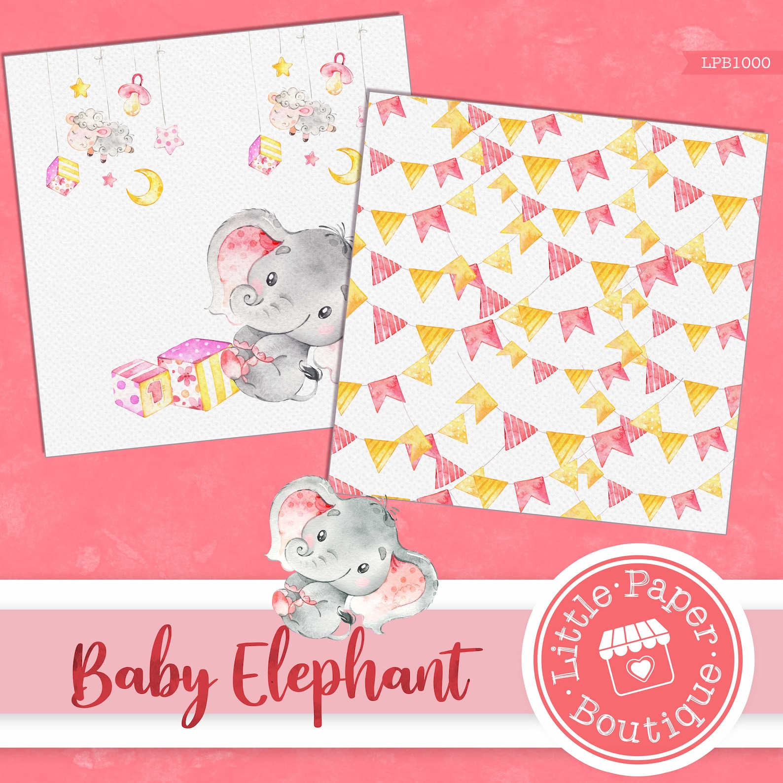 Baby Girl Digital Paper Baby Presents Baby Shower Baby - Etsy