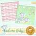 Baby Blue Digital Paper, Blue, Grey, Baby Boy, Digital Paper, Scrapbook ...