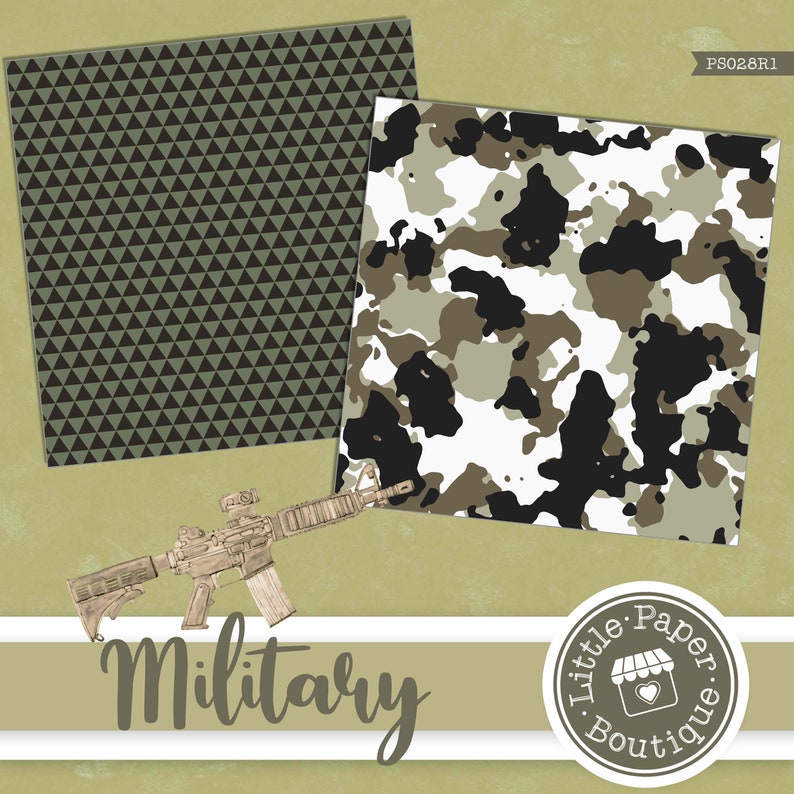 US Army Digital Paper Army Theme Scrapbook Military - Etsy