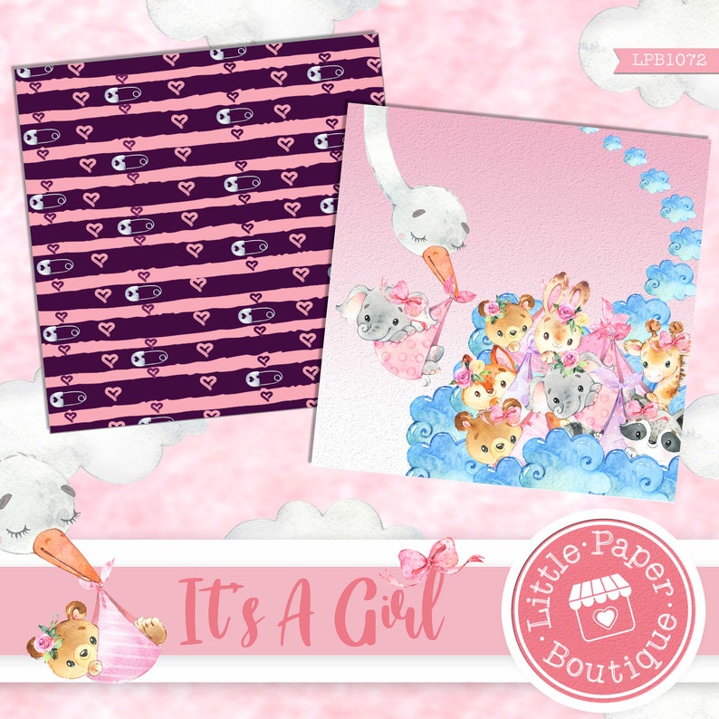 Nursery Digital Papers, Baby Papers, Newborn Papers, Nursery Pastel ...