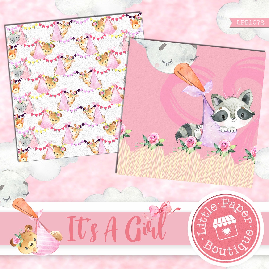 Nursery Digital Papers Baby Papers Newborn Papers Nursery | Etsy